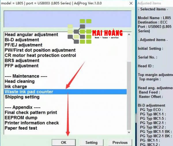 Hướng Dẫn Reset Tràn Bộ Đếm Epson L805, Download Phần Mềm Adjustment ...