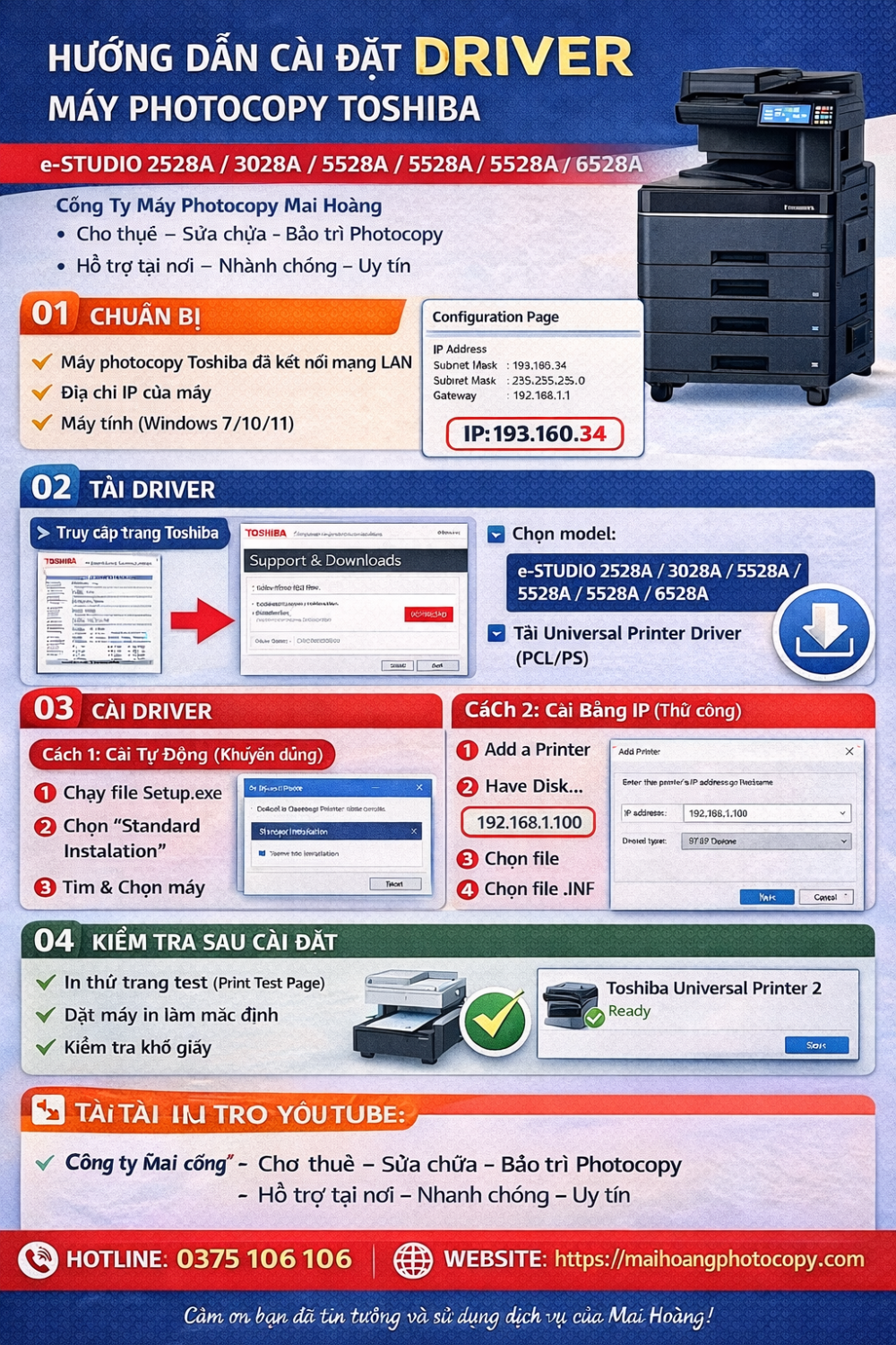 Hướng dẫn cài đặt driver Toshiba e-STUDIO 2528A/3028A/3528A/4528A/5528A ...